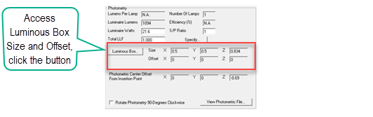 Luminaire_Define-Photometry Section